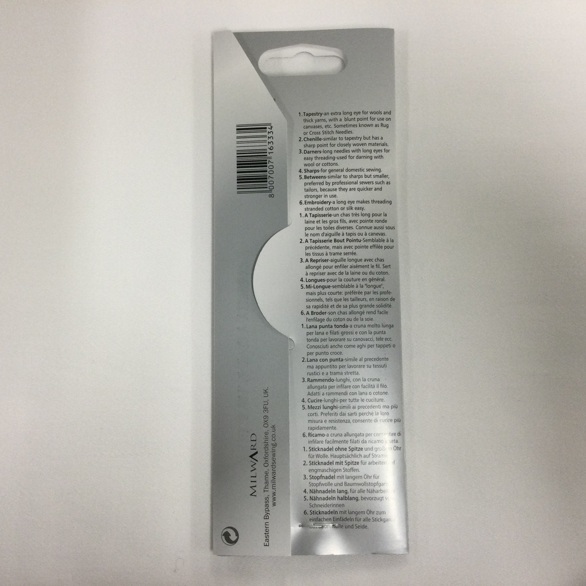 Hand Needles with Threader
